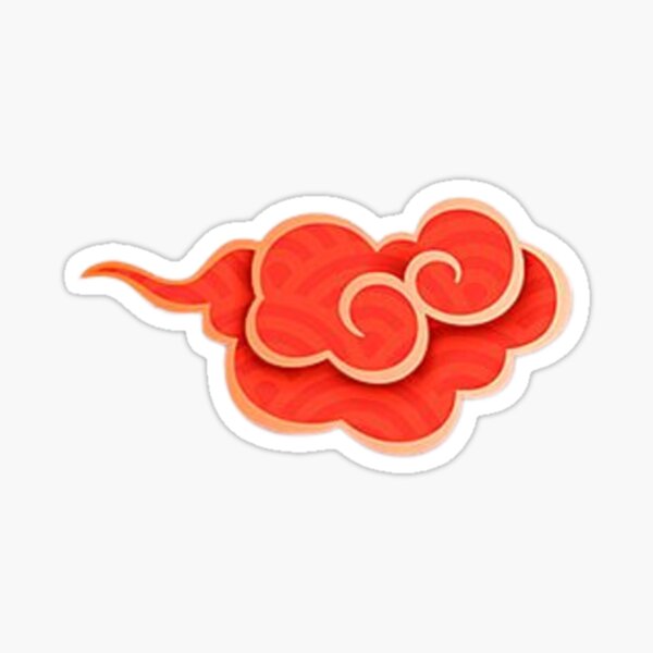 "Crimson red cloud" Sticker for Sale by NAOFUMIachraf02 | Redbubble