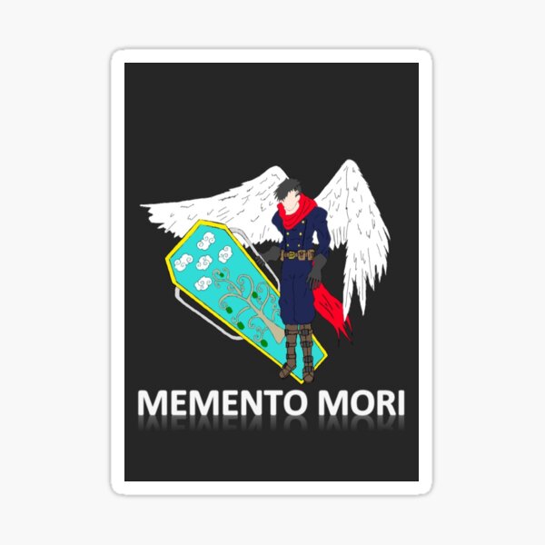 "Memento Mori" Sticker for Sale by Remy-Je | Redbubble