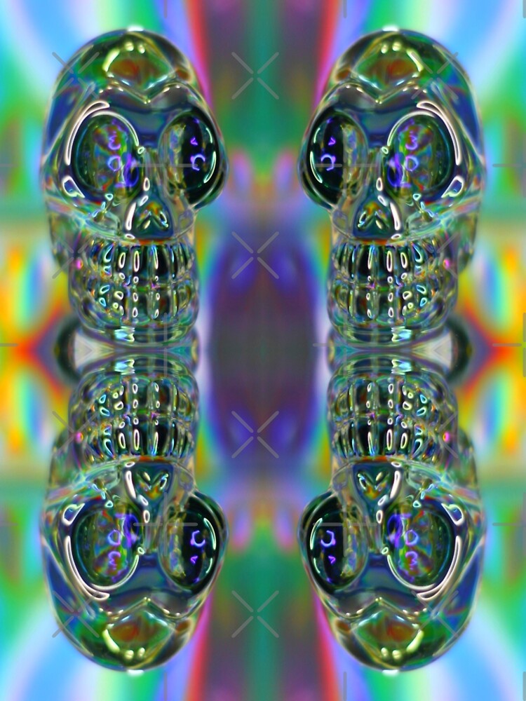 "Mirror skulls " Sticker for Sale by B1Alessandrath | Redbubble