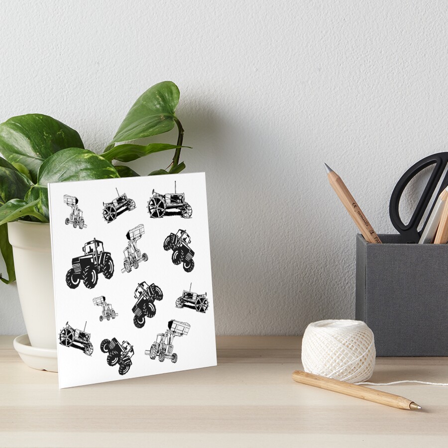 "Tractors Illustation" Art Board Print for Sale by SierraMickey | Redbubble