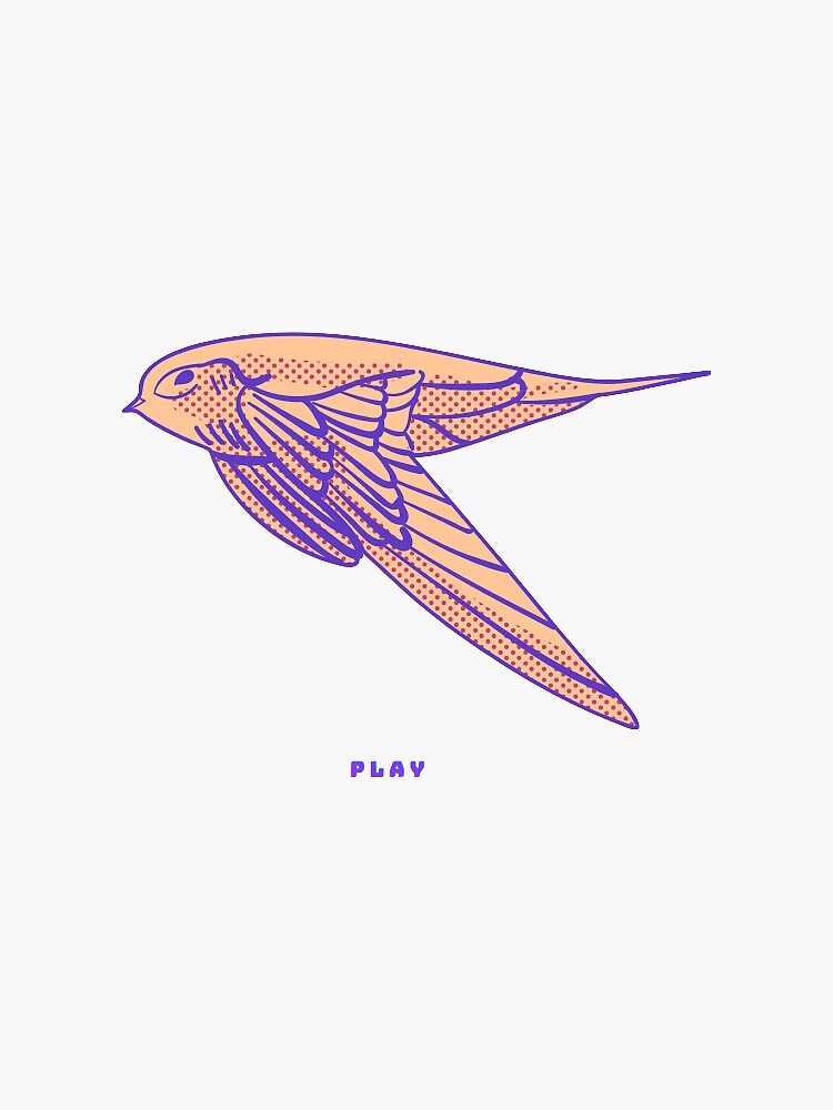 "Play bird" Sticker for Sale by Tavneetk | Redbubble