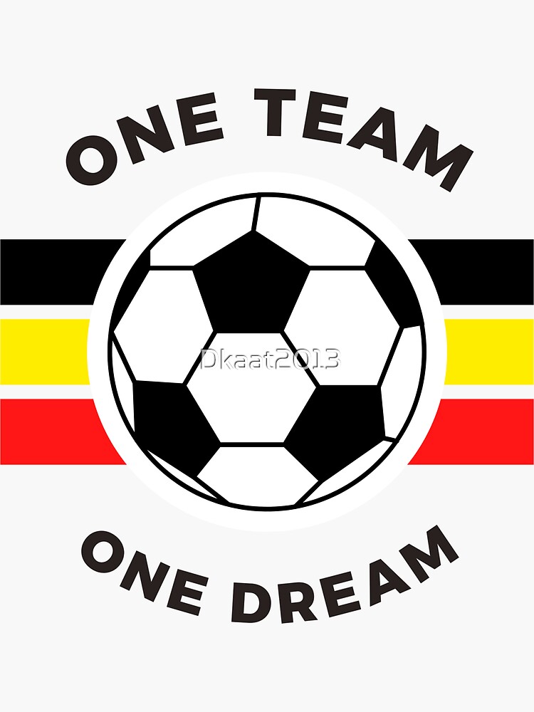 "Football World Cup Motive One Team One Dream" Sticker for Sale by ...