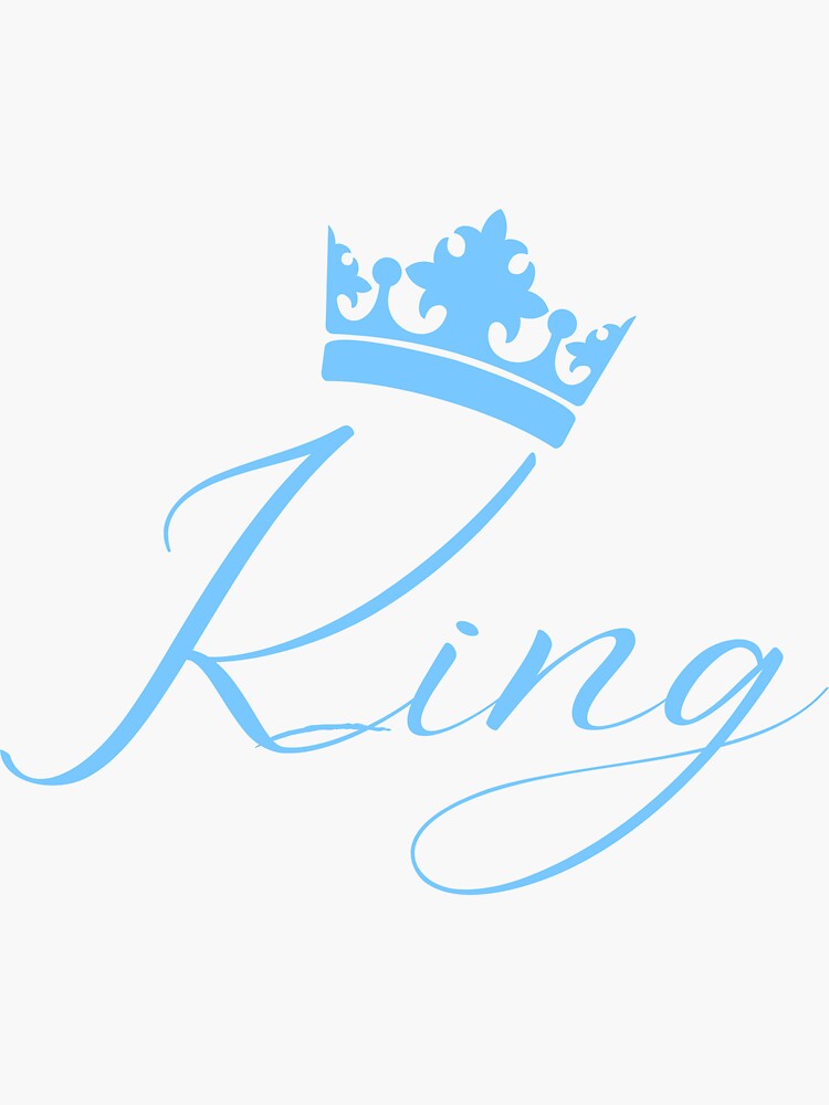 "king" Sticker for Sale by 111asma | Redbubble