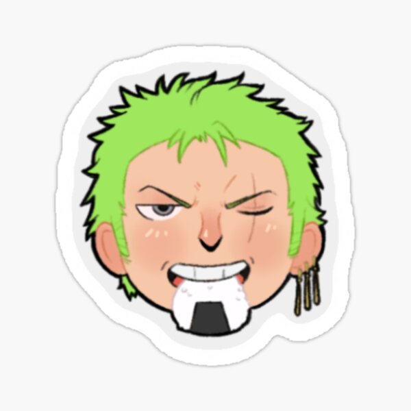 "One Piece Zoro Sticker | Anime Characters Fan Art" Sticker for Sale by ...