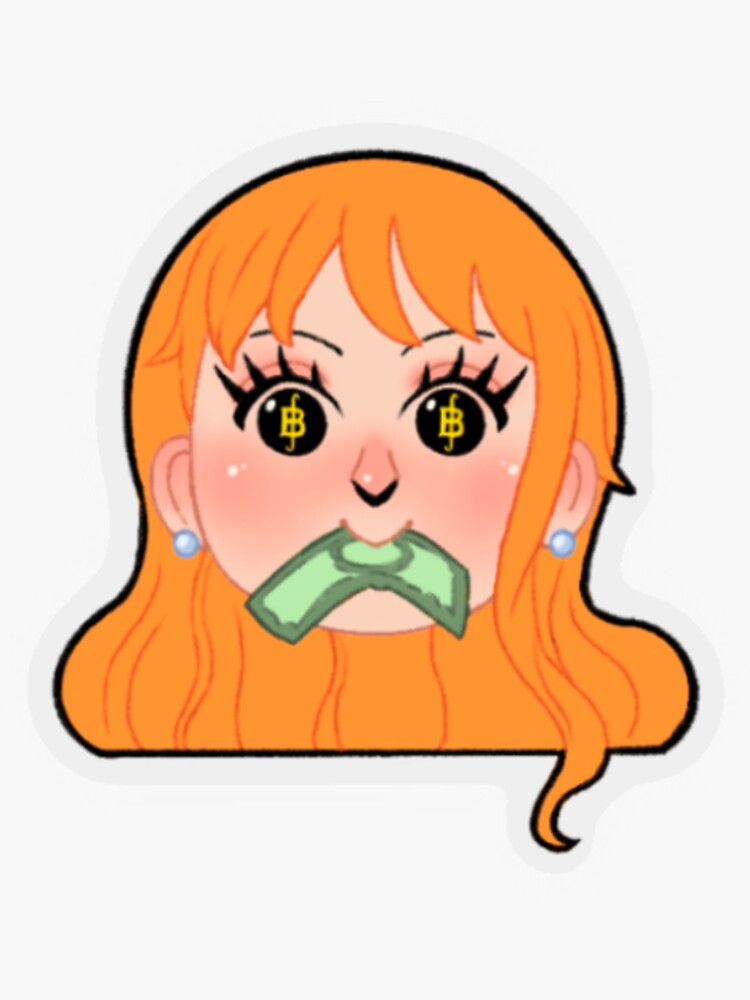 "One Piece Nami Sticker | Anime Characters Fan Art" Sticker for Sale by ...