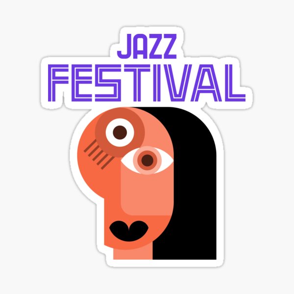 "JAZZ MUSIC FESTIVAL" Sticker for Sale by littlefunworld | Redbubble