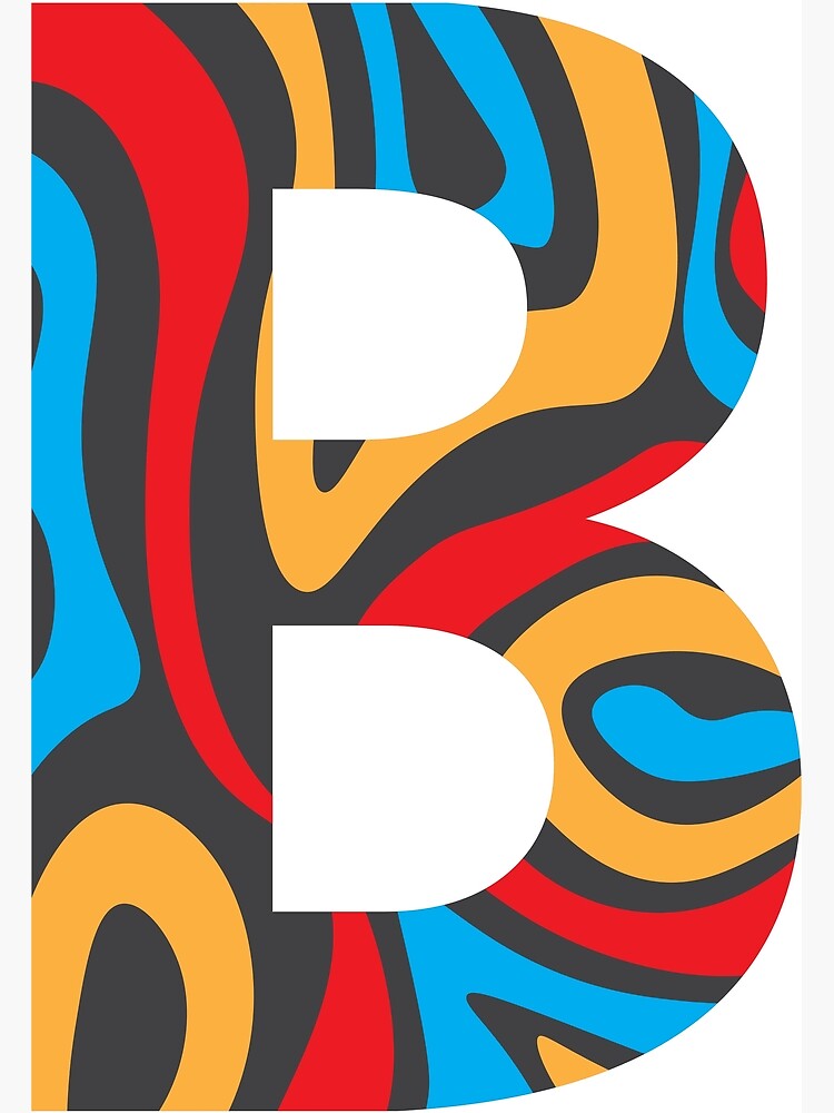 "Letter "B" Abstract Digital Art" Poster for Sale by NaveenNS | Redbubble