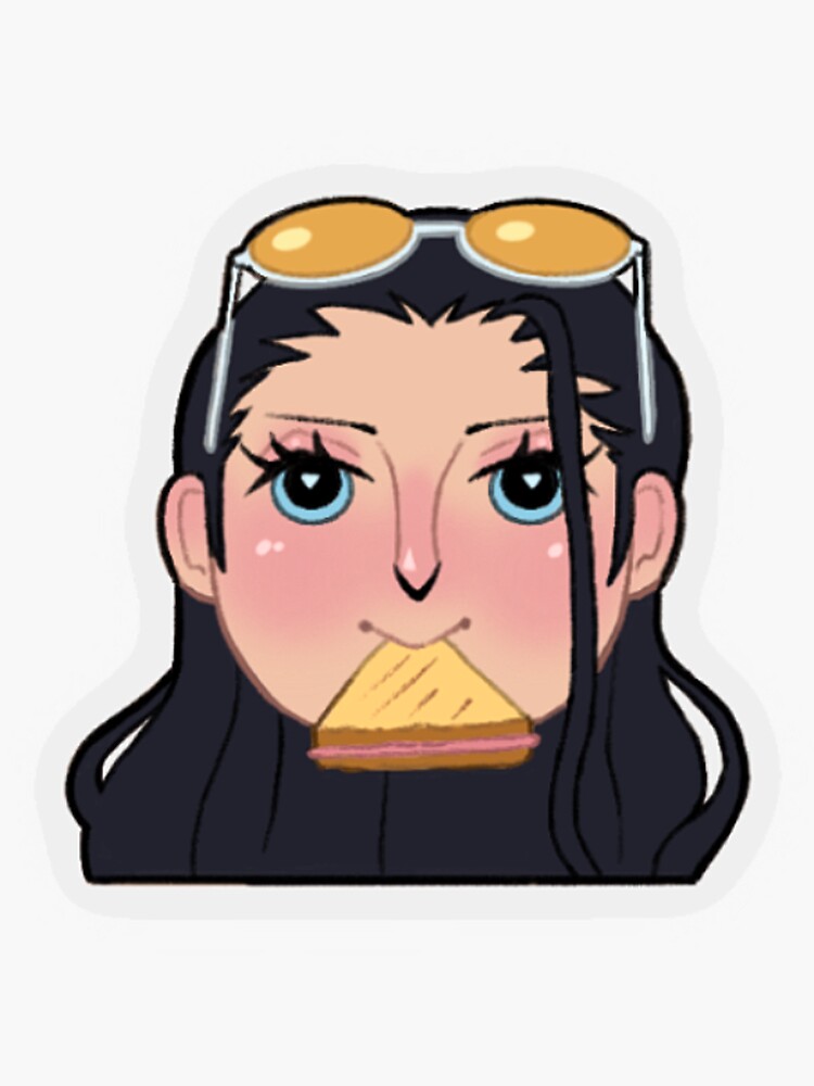 "One Piece Robin Sticker | Anime Characters Fan Art" Sticker for Sale ...