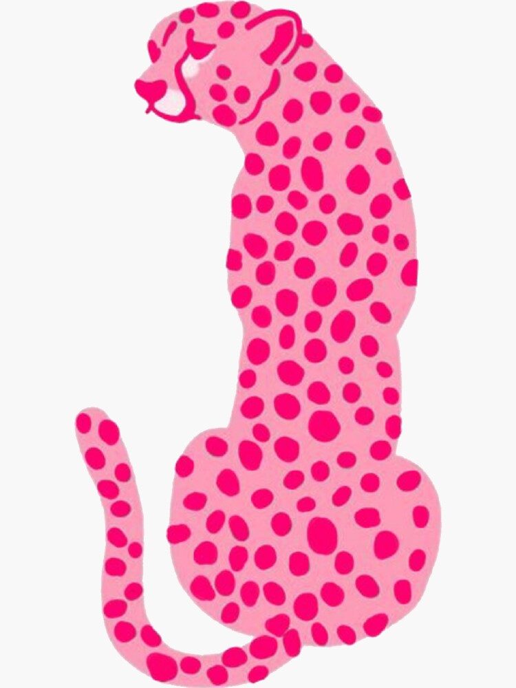 "Preppy Aesthetic Leopard Sticker" Sticker for Sale by carolinanolan ...