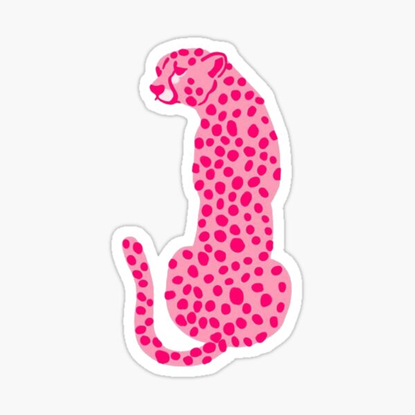 "Preppy Aesthetic Leopard Sticker" Sticker for Sale by carolinanolan ...