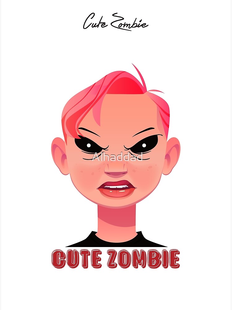 "angry zombie" Poster for Sale by Alhaddad | Redbubble