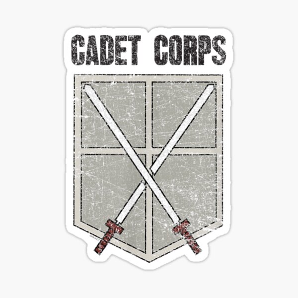 "Poster of Attack on Titan - Shingeki no Kyojin Cadet Coprs" Sticker ...