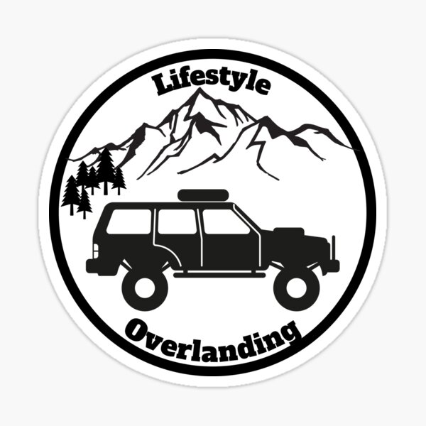 "Lifestyle Overlanding" Sticker for Sale by Movon | Redbubble