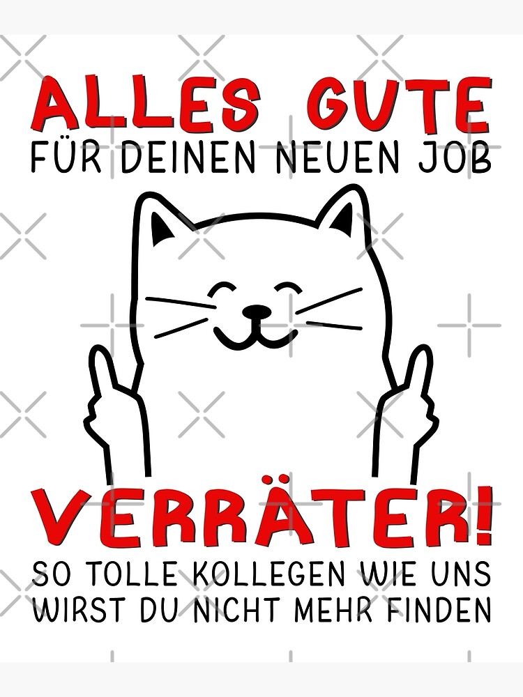 "Jobwechsel Neuer Job Abschied Abschiedsgeschenk" Art Print for Sale by ...
