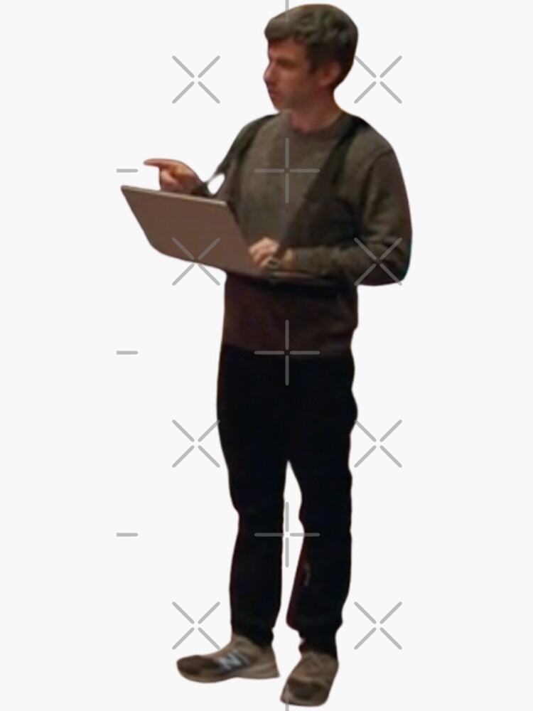 "Nathan fielder laptop harness the rehearsal " Sticker for Sale by ...