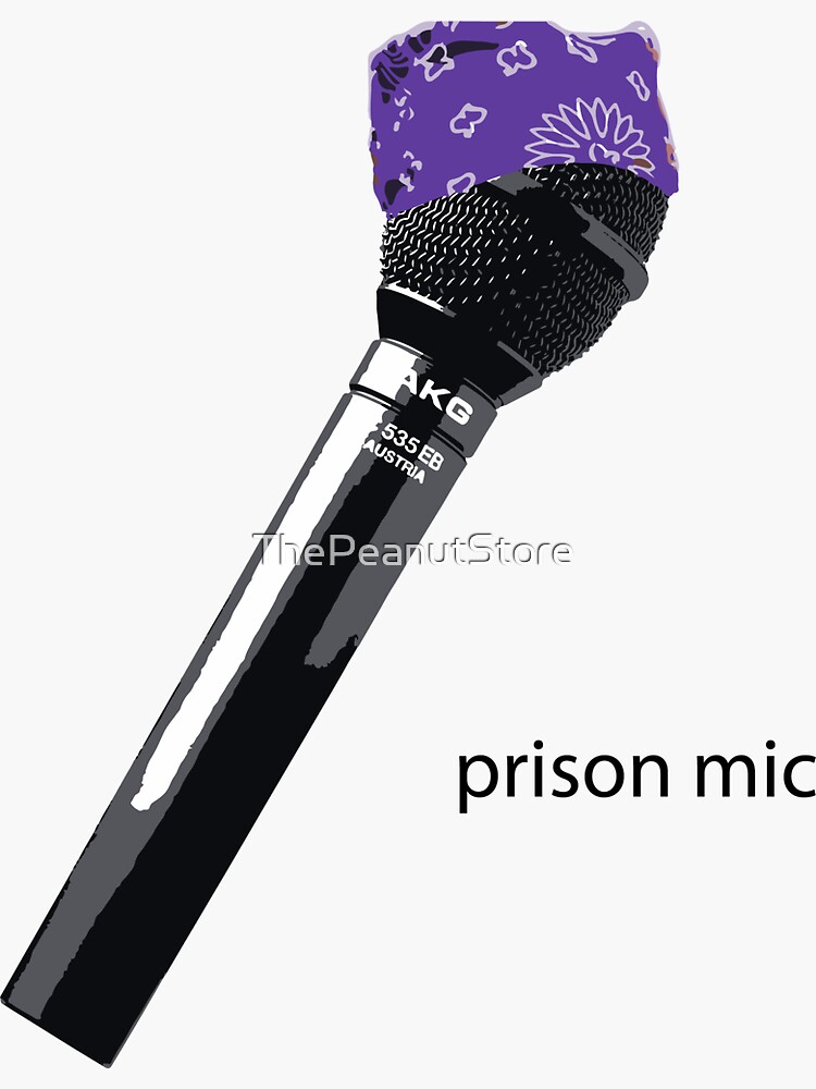"Prison Mic" Sticker for Sale by ThePeanutStore | Redbubble
