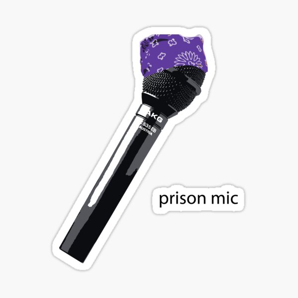 "Prison Mic" Sticker for Sale by ThePeanutStore | Redbubble