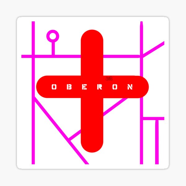"Oberon Logo" Sticker for Sale by Flaincot | Redbubble
