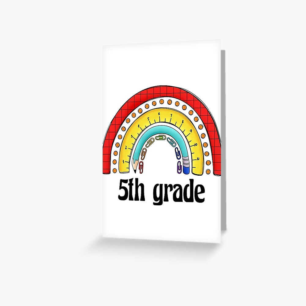 "Fifth Grade Student, Back to School, First Day Of School" Greeting ...