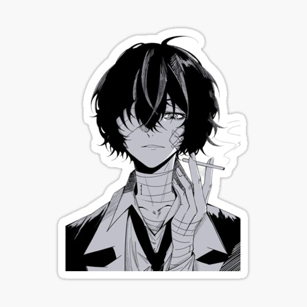 "Dazai Osamu - Bungou Stray Dogs" Sticker for Sale by SM3KM | Redbubble