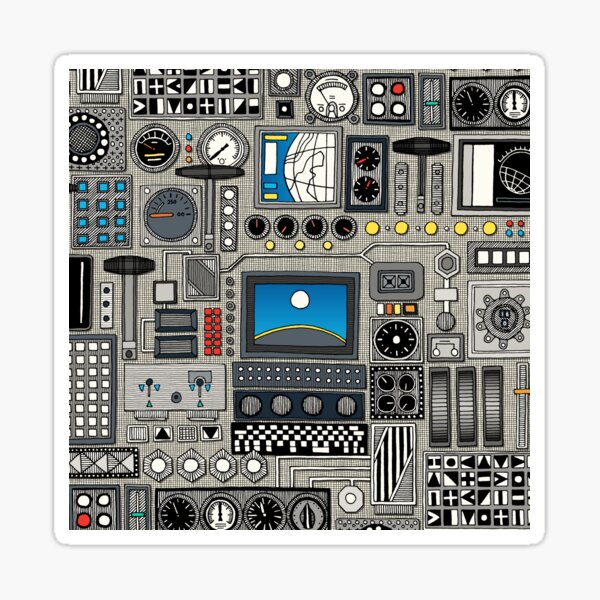 "control board" Sticker for Sale by scrummy | Redbubble