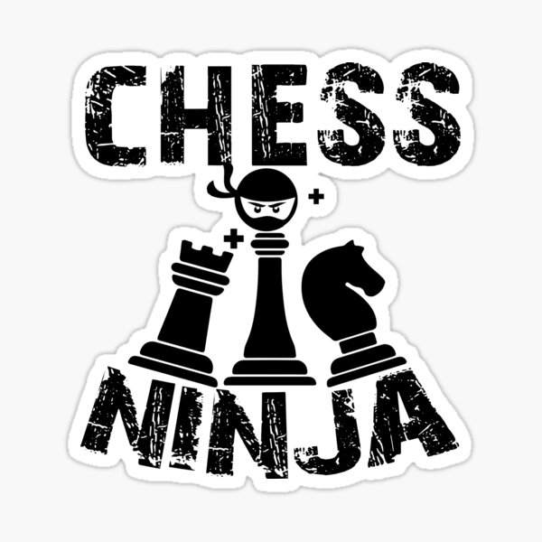 "Chess Ninja - Funny Chess Player" Sticker for Sale by Scubedesign ...