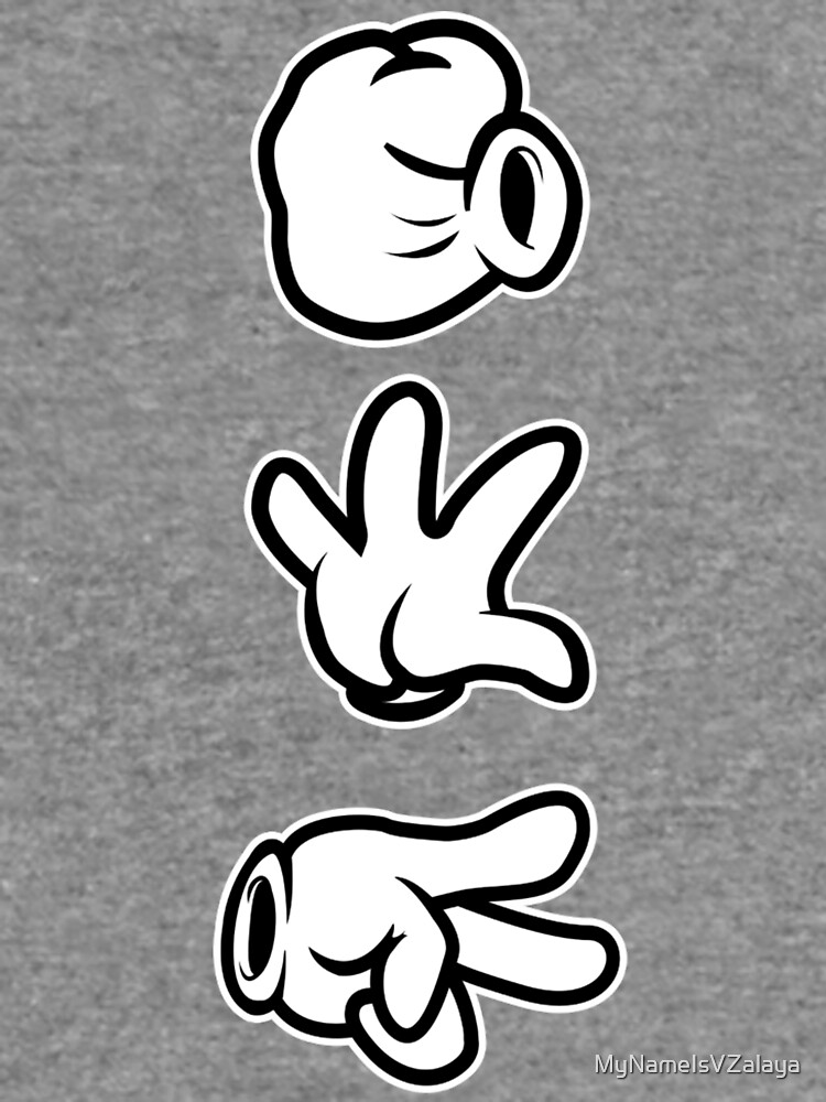 Mickey Mouse Hands Rock Paper Scissors
