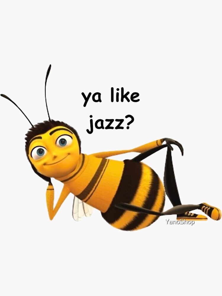 "be movie ya like jazz? stickers" Sticker for Sale by Yanoxo | Redbubble