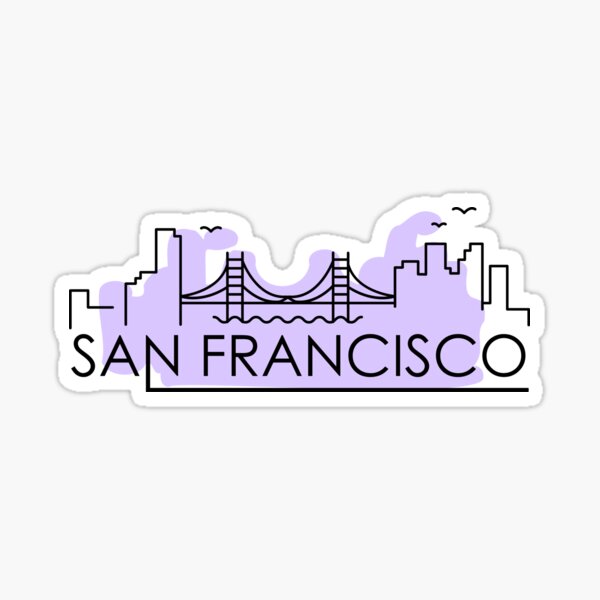"San Francisco " Sticker for Sale by TAOR | Redbubble