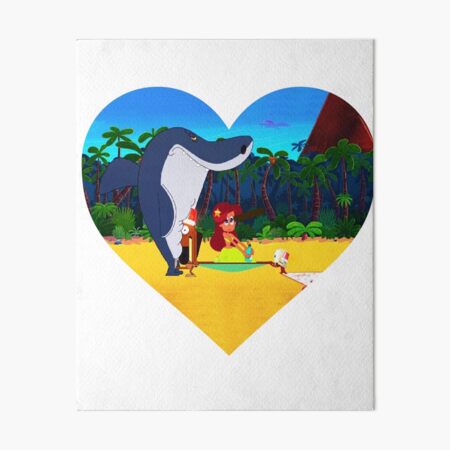 Lámina rígida «Zig y Sharko juego de dibujos animados» de DScreatoins | Redbubble