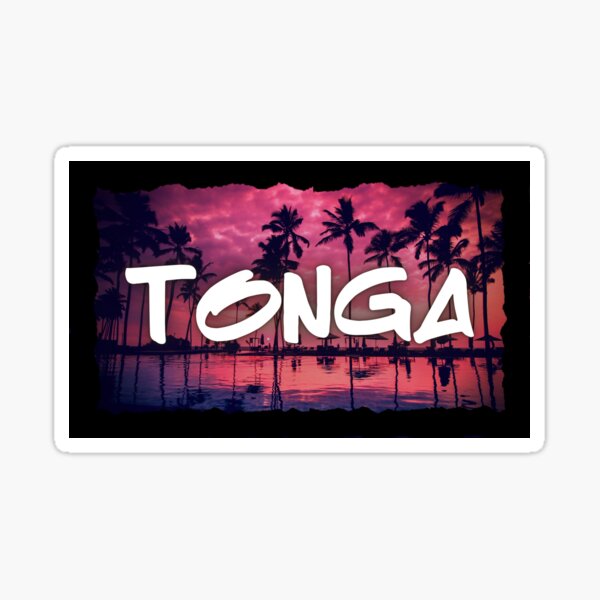 "Tonga" Sticker for Sale by PolyMicroMela | Redbubble