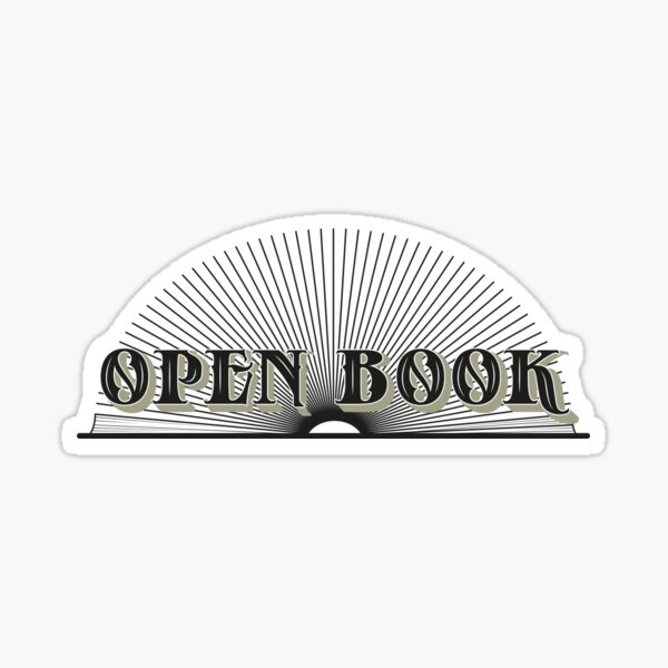 "open book" Sticker for Sale by alik7 | Redbubble