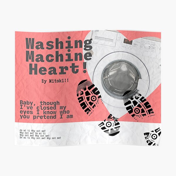 "Washing Machine Heart, Mitski Merch" Poster for Sale by FikaStore28 ...