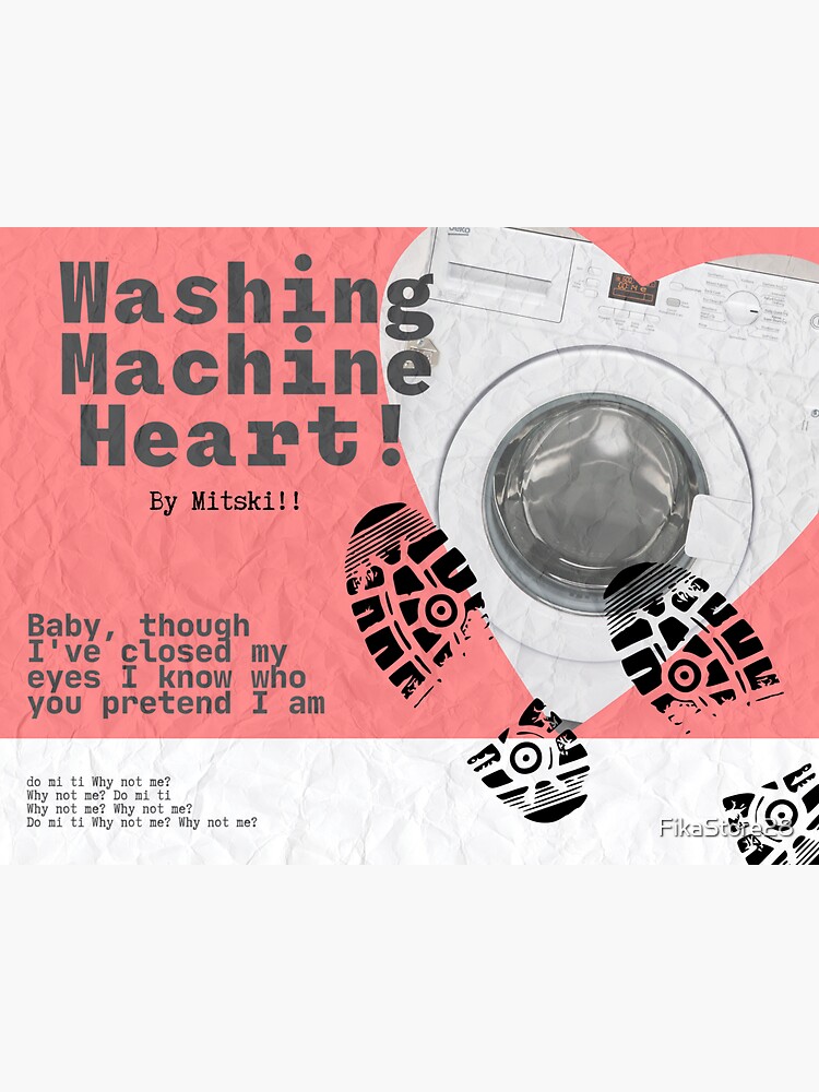 "Washing Machine Heart, Mitski Merch" Sticker for Sale by FikaStore28 ...