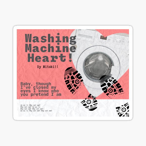 "Washing Machine Heart, Mitski Merch" Sticker for Sale by FikaStore28 ...