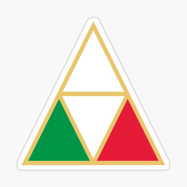 "Italian Triangle Flag" Sticker for Sale by OtakuCoolDesign | Redbubble