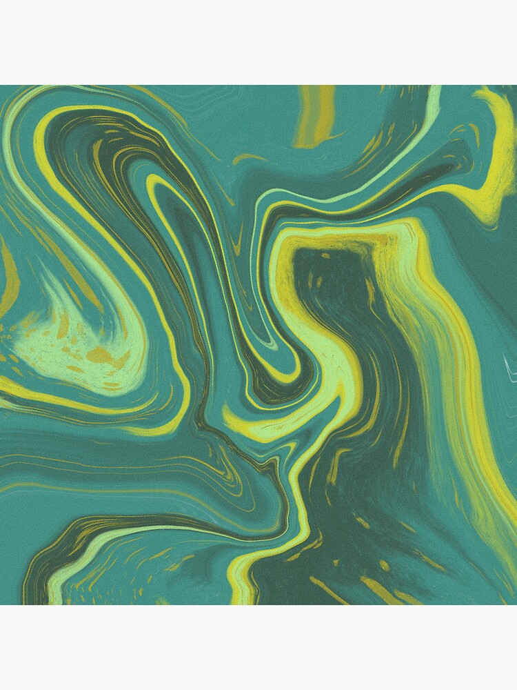 "Toxic Waste Marbled Swirl Pattern" Sticker for Sale by aardestudio ...