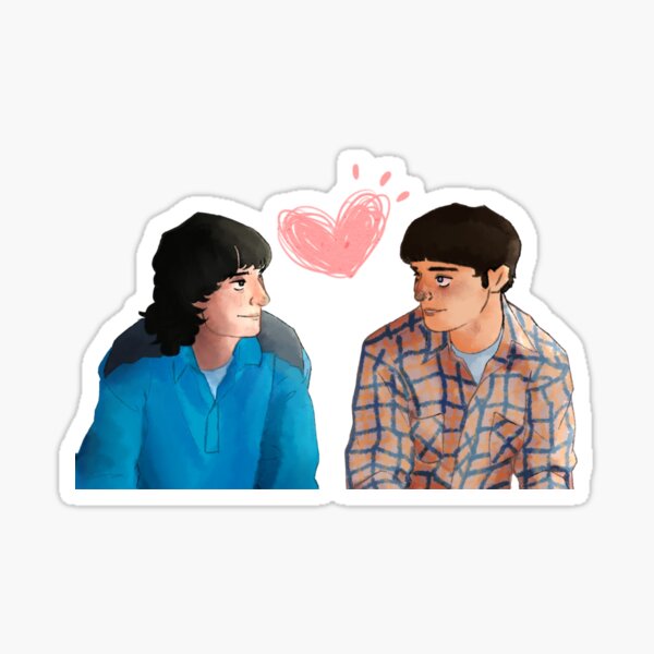 "byler" Sticker for Sale by cynthyaart | Redbubble