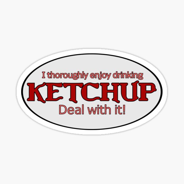 "Ketchup" Sticker for Sale by Mac-n-bees | Redbubble