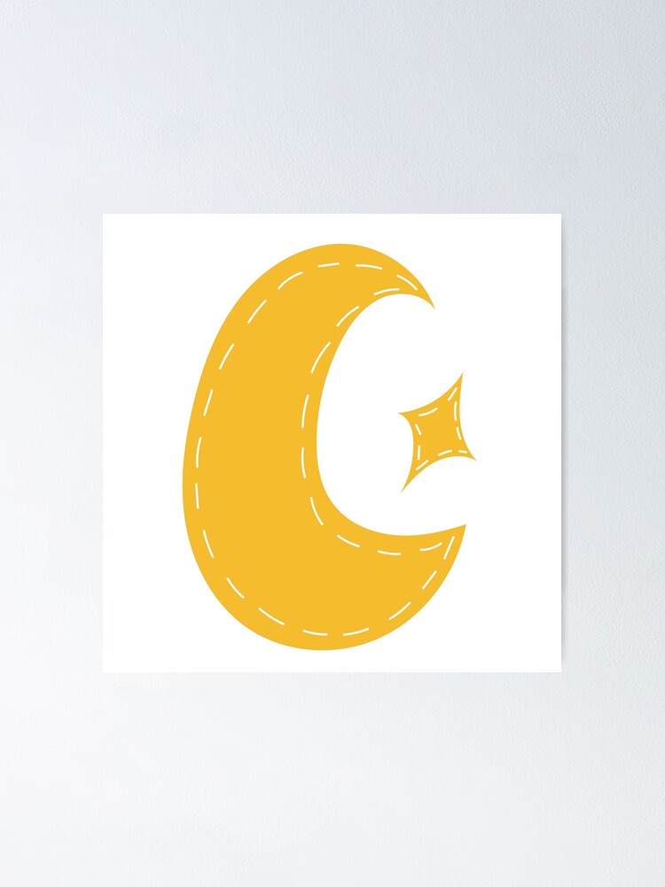 "retro moon & star sticker" Poster for Sale by keeganemma | Redbubble