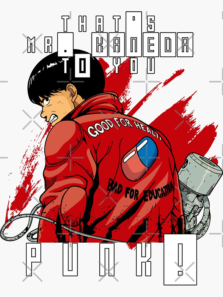 "Mr. Kaneda" Sticker for Sale by Nizamo | Redbubble