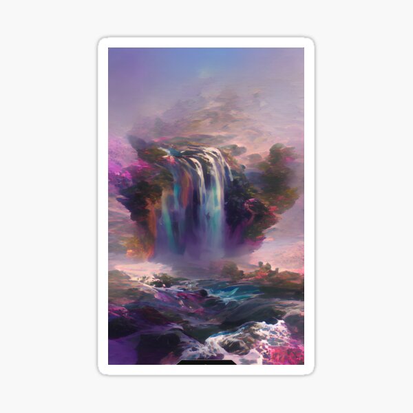 "Waterfall" Sticker for Sale by carmen012 | Redbubble