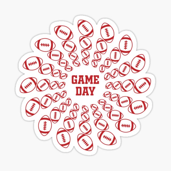 "Mandala Game Day American Football" Sticker for Sale by Scubedesign ...