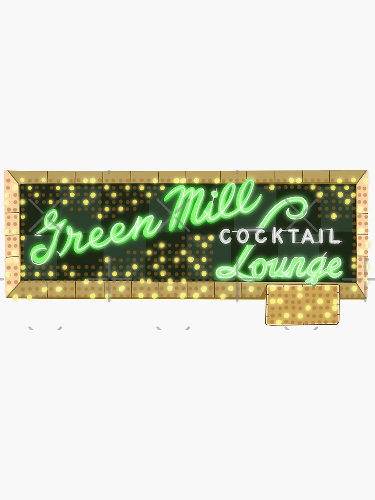 "Green Mill Cocktail Lounge" Sticker for Sale by frutchey | Redbubble