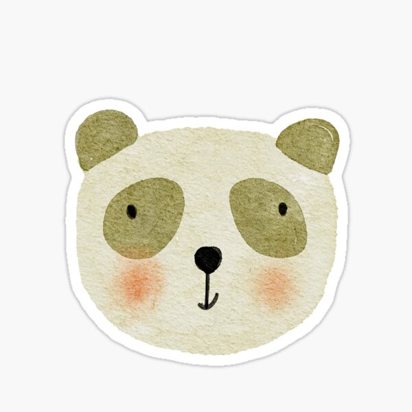 "Cute and cuddly blushing animal face" Sticker for Sale by drubdrub ...