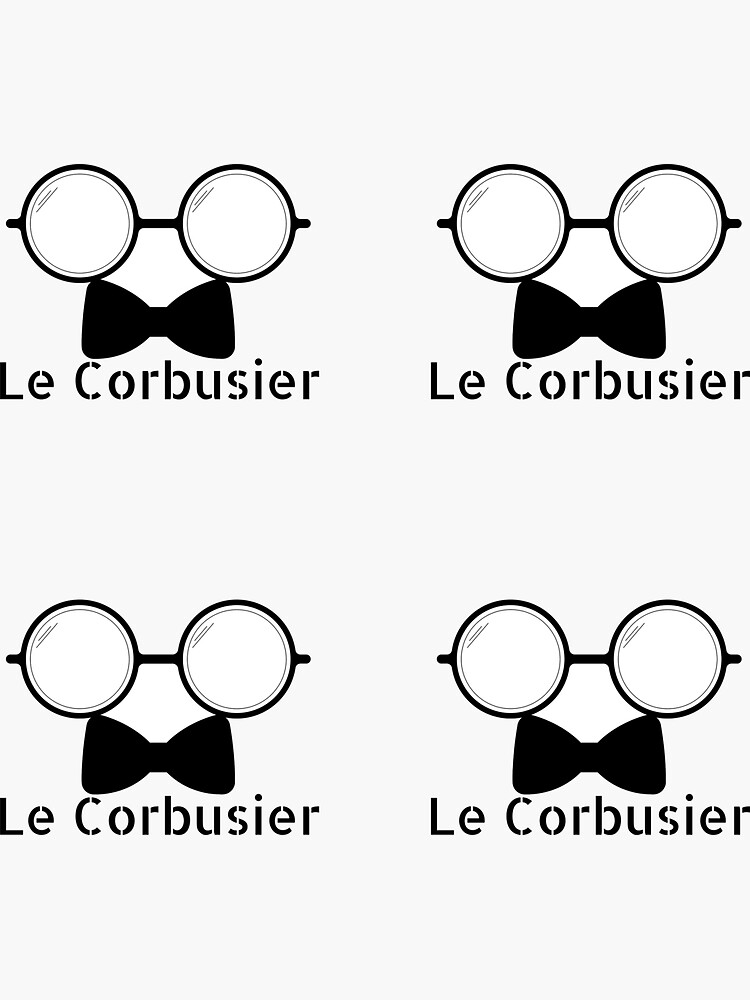 Pegatina «Ilustración de accesorios icónicos de Le Corbusier» de SLGA ...