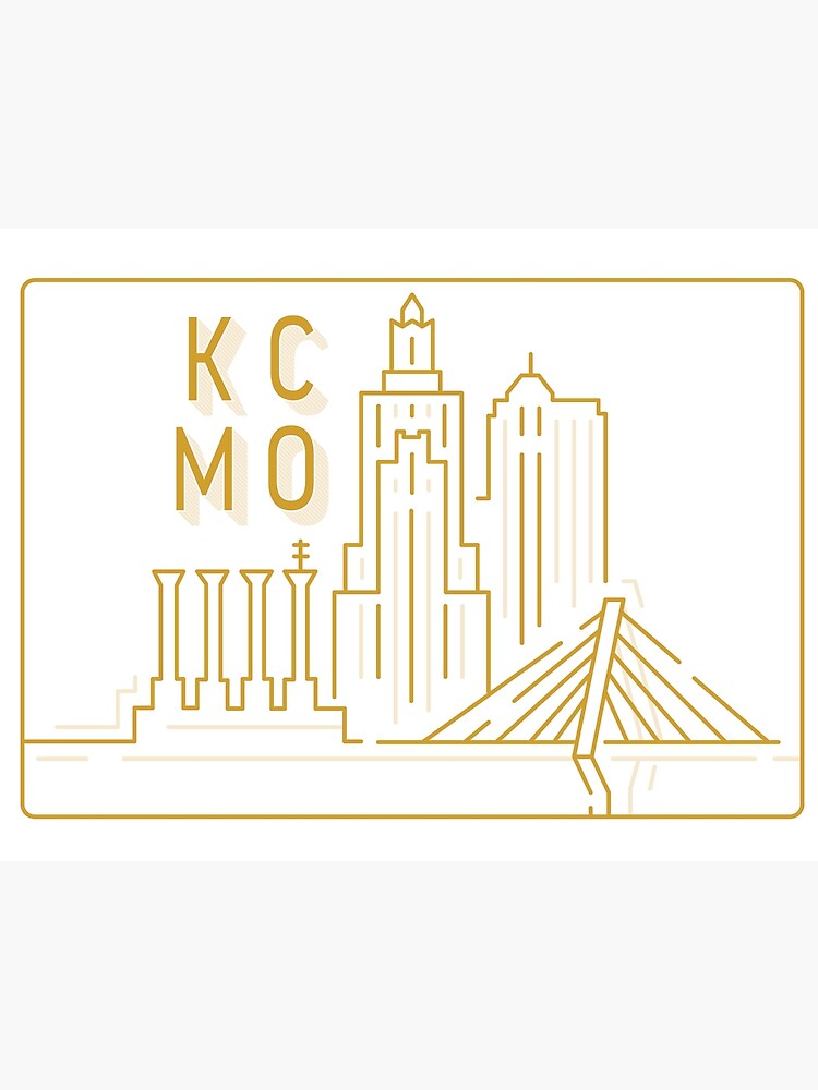 "KCMO Skyline" Poster for Sale by tcsamuelson | Redbubble