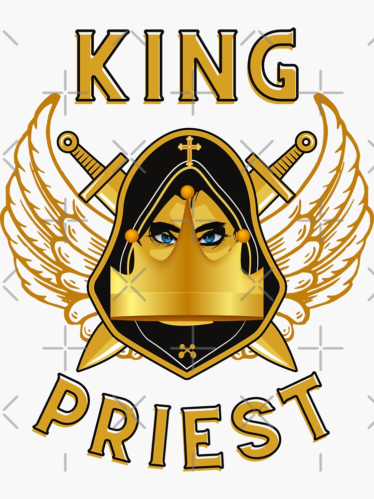 "KING PRIEST" Sticker for Sale by Aszietdesigns | Redbubble