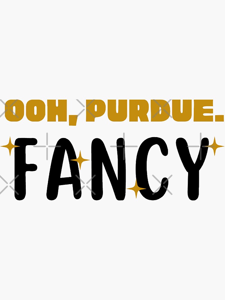 "ooh purdue, fancy | stranger things x purdue" Sticker for Sale by ...