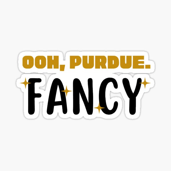 "ooh purdue, fancy | stranger things x purdue" Sticker for Sale by ...